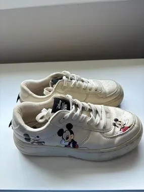 Zara | Shoes | Zara X Disney Beige Mickey Mouse Shoes | Poshmark
